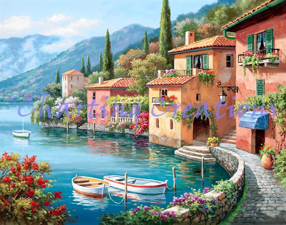 Villagio Dal Lago : Charting Creations | Unique Counted Cross Stitch ...