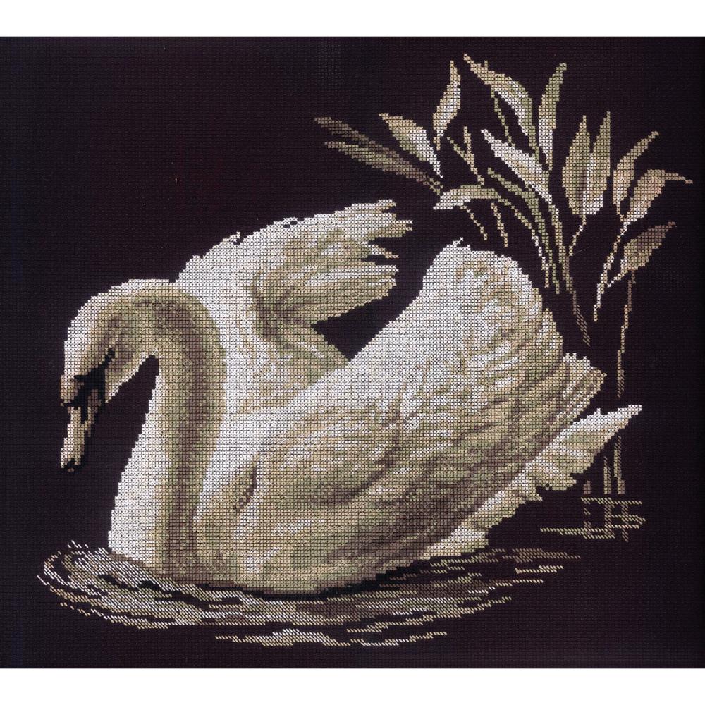 Swan Counted Cross Stitch Kit : Charting Creations | Unique Counted ...