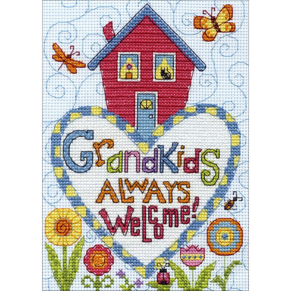 Grandkids Counted Cross Stitch Kit [70-65188] - $9.99 USD : Charting ...